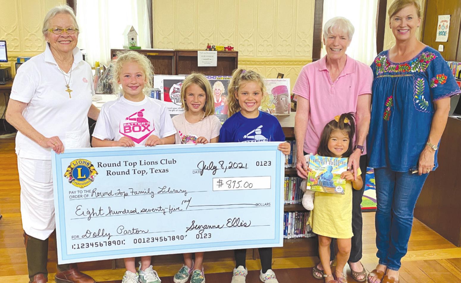 Round Top Lions Make Donation | The Fayette County Record