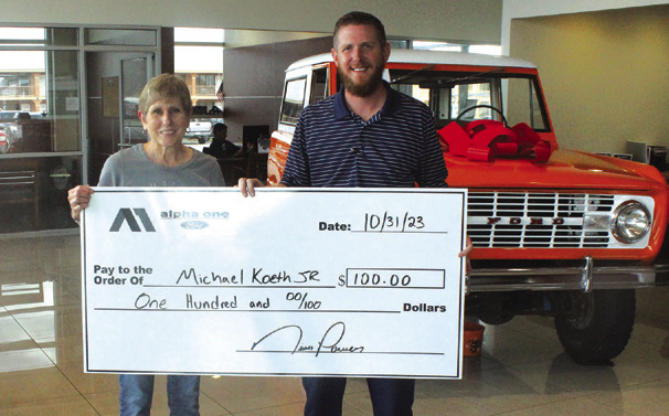 Koeth Wins $100 Football Jackpot | The Fayette County Record