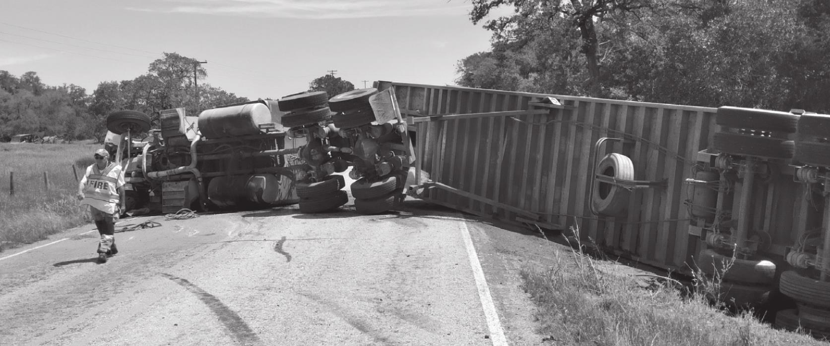 Ellinger VFD Responds to Overturned 18-Wheeler | The Fayette County Record