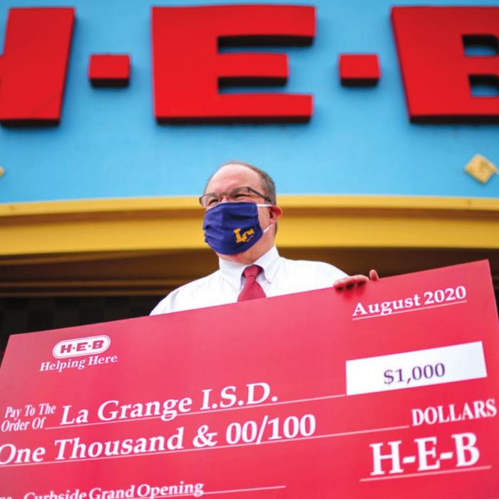 HEB Celebrates Curbside Opening with Donations | The Fayette County Record