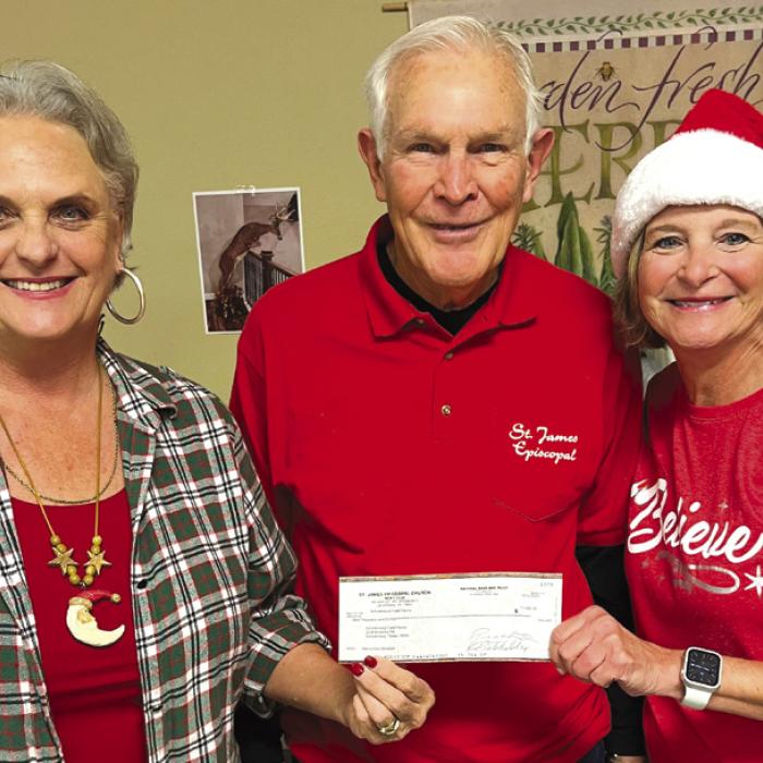 St. James Men’s Club Makes Donation | The Fayette County Record