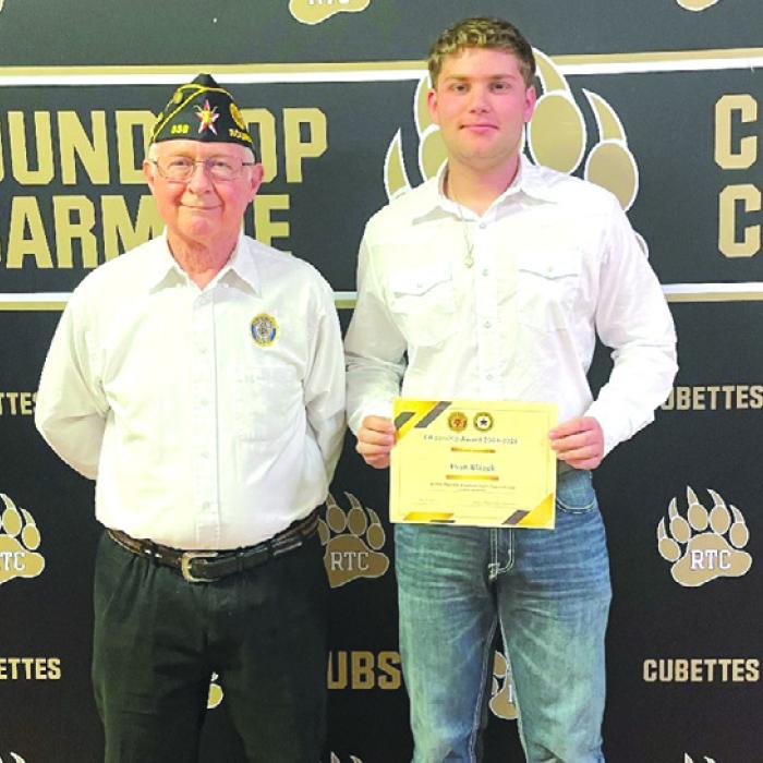 Blazek Receives Citizenship Award From American Legion | The Fayette ...