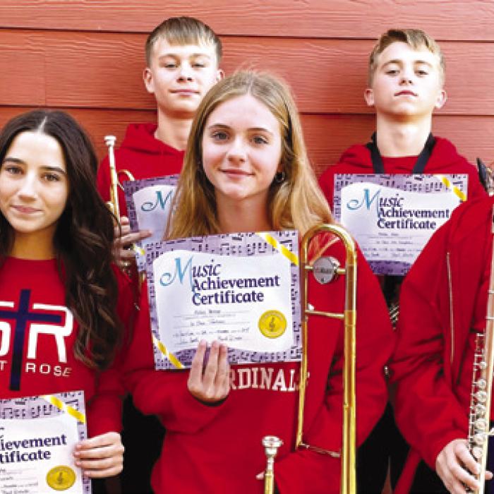 St. Rose Students Attain First Chair | The Fayette County Record