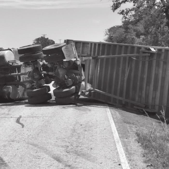 Ellinger VFD Responds to Overturned 18-Wheeler | The Fayette County Record
